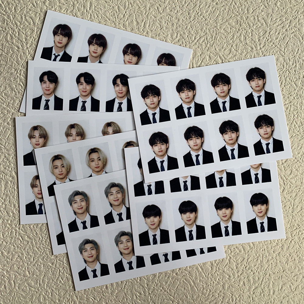 Kpop BTS ARMY MEMBERSHIP KIT ID PHOTO Identity Card Photocards School ...