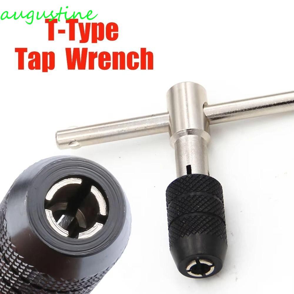 AUGUSTINE 6 PCS Hand Tapping Tools, T-type M3-M8 Wrench Drill Set ...