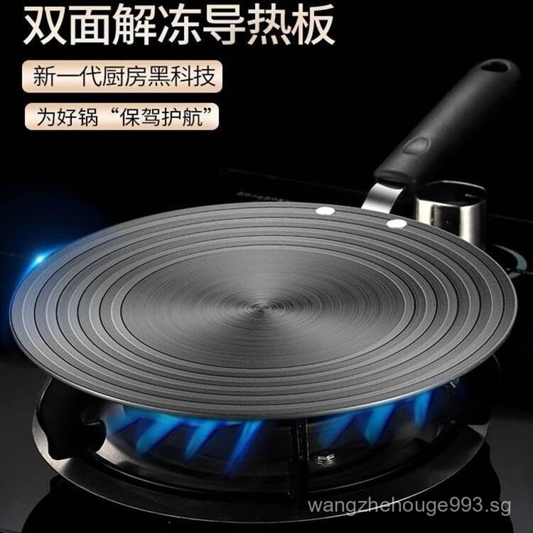 Kitchen Gas Stove Heat Conduction Plate Anti-Burn Black Quick Thaw ...