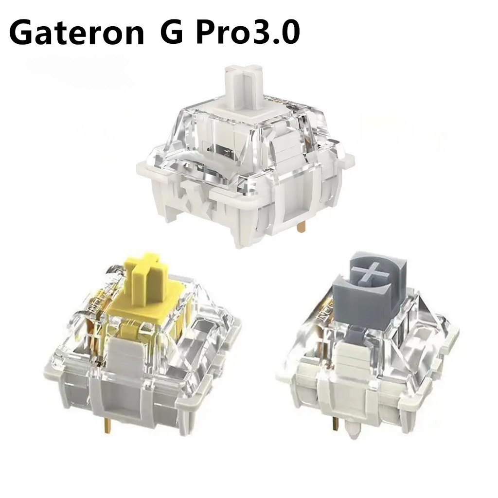 GATERON New G Pro 3.0 Yellow/Silver/White Switch Mechanical Keyboard ...