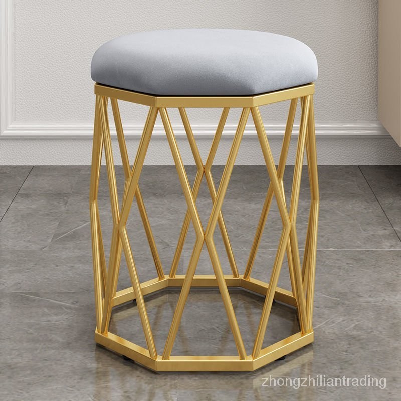 Nordic Dressing Stool Light Luxury Makeup Stool Dressing Table Stool ...