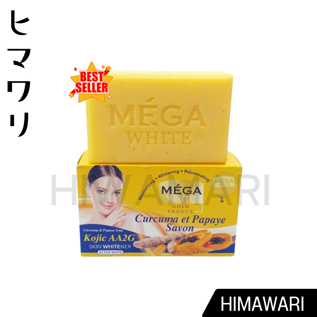 MEGA WHITE GOLD FRANCE et papaye Savon 200 ml | Shopee Singapore