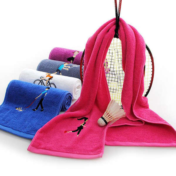 Sports Towel Pure Cotton Extended Long 1m Yoga Gym Swimming Running ...