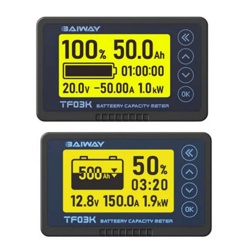 DC 8-120V Lithium Battery Capacity Meter Power Display Digital ...