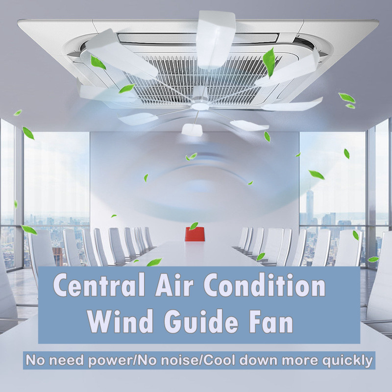 Central Aircon Cassette Wind Deflector 360° Air Con Shield Windshield ...