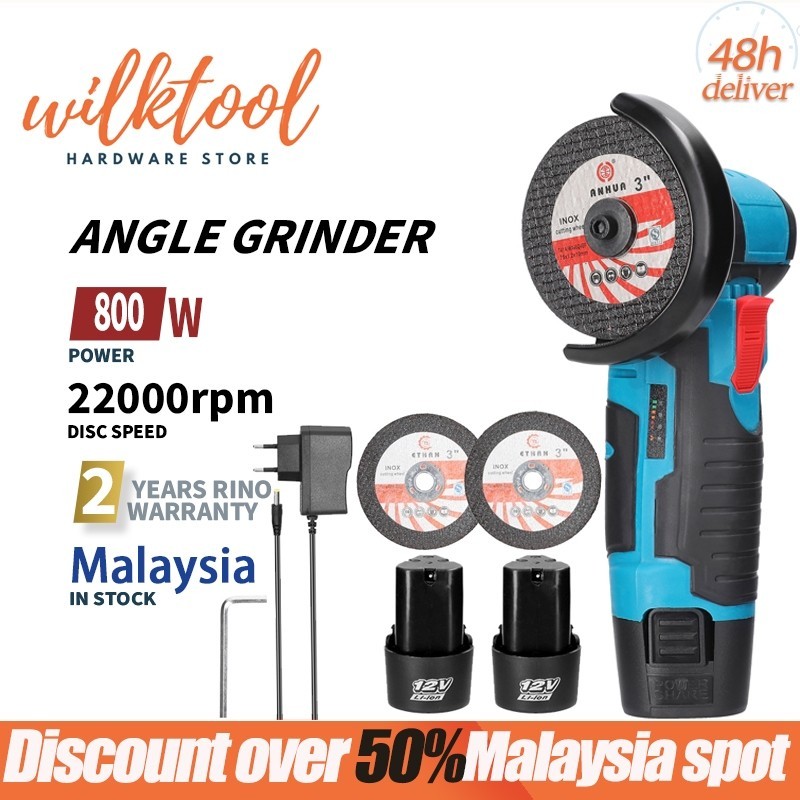 Electric Angle Grinder Wireless Grinder Handheld Cutter for Cutting ...