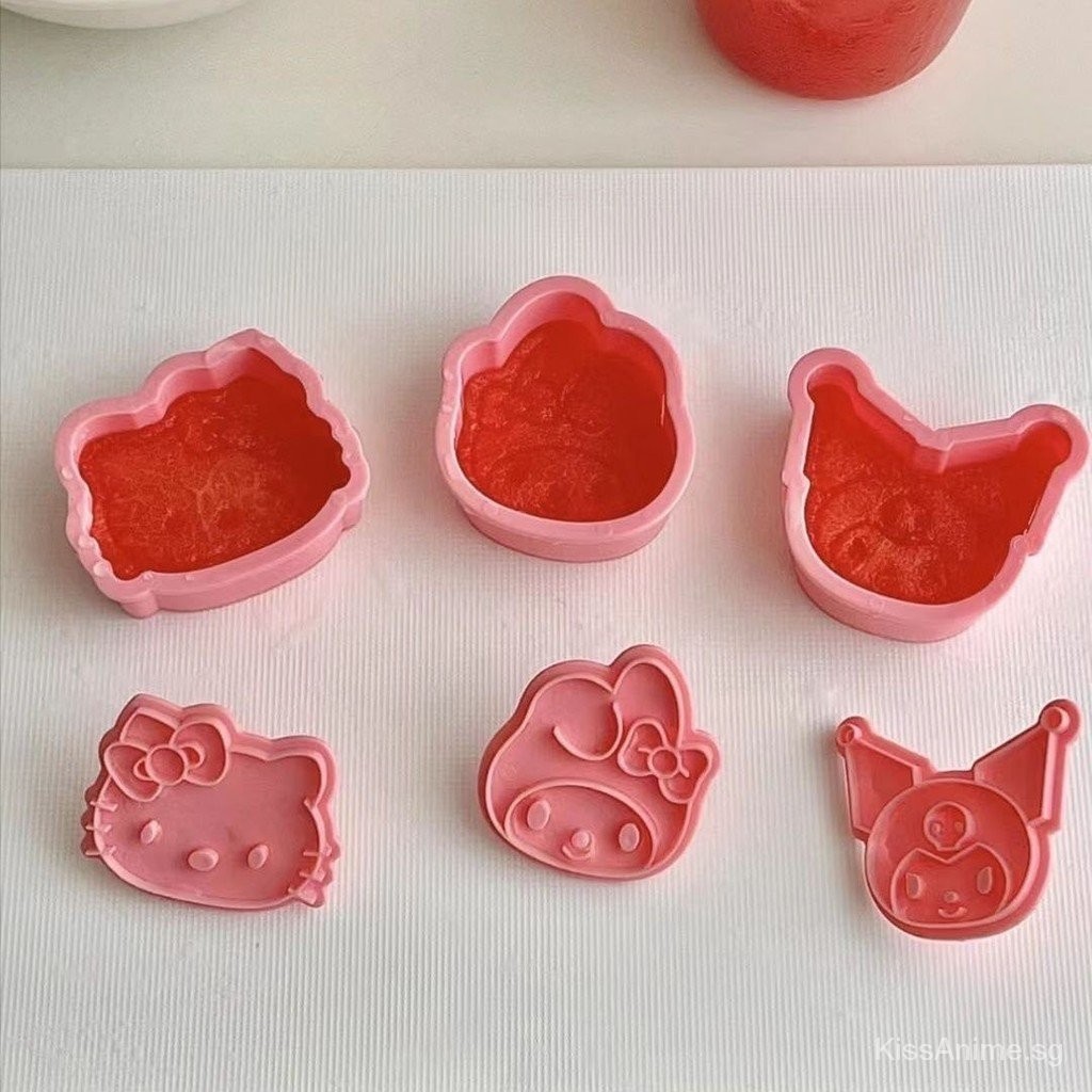 Watermelon Plastic Mold Cartoon Sanrio HelloKitty Kuromi Mold Complete ...