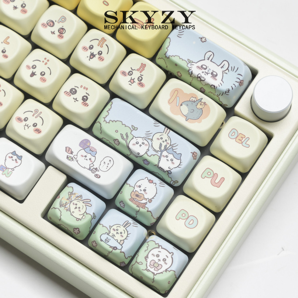 Usagi Keycaps SOA Profile Cute Chiikawa Theme PBT Dye Sub Mechanical ...