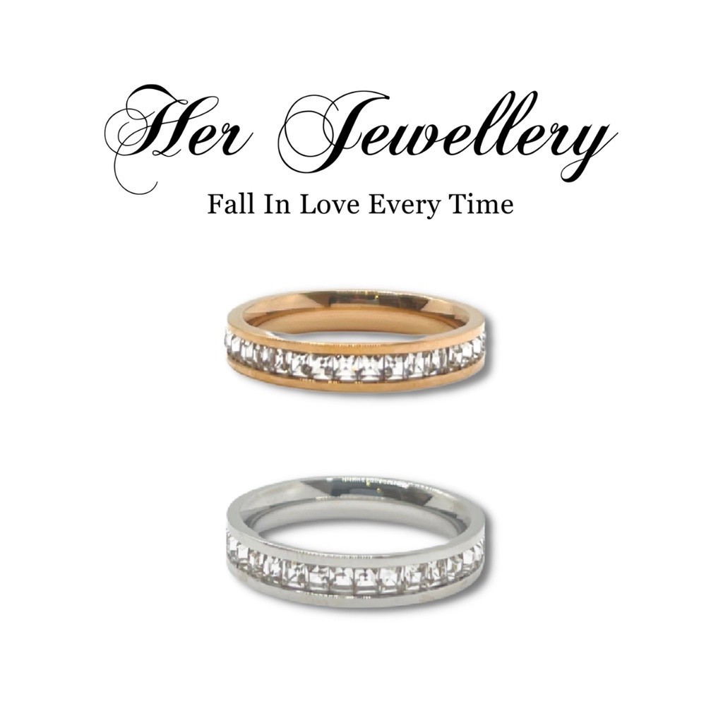 Her Jewellery Anastasia Titanium Ring - Premium Titanium from Japan ...