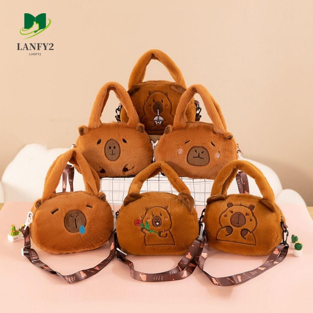 ALANFY Capybara Plush Handbag, Plush Capybara Animal Cartoon Capybara ...