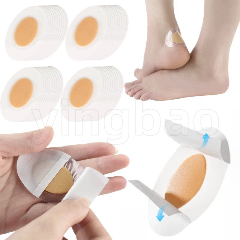 50Pcs Gel Heel Protector Foot Patches Adhesive Blister Pad Heel Liner ...