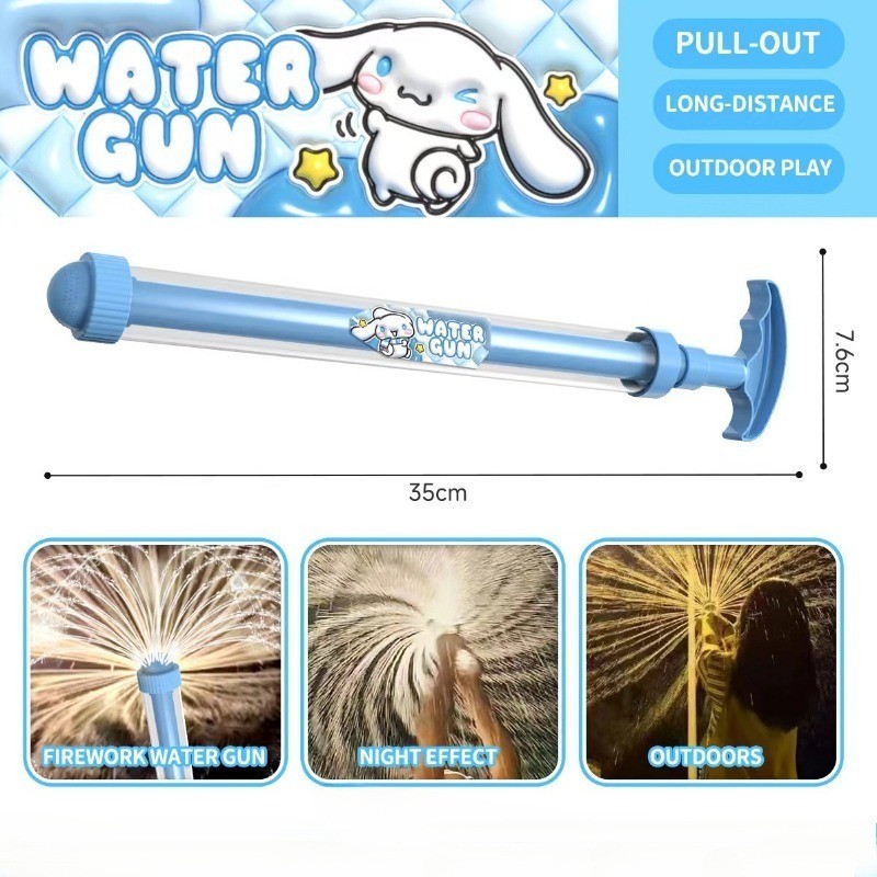 Sanrio Capybara Labubu Fireworks Water Play Toys Atmosphere Props Kids ...