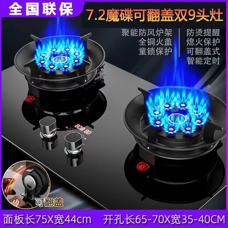 [92%Positive Rate]German Brand Flip-top Gas Stove Double Burner ...