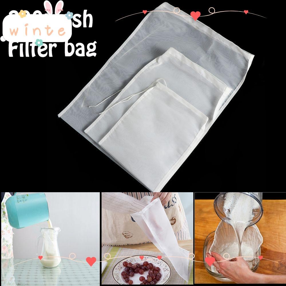 WINTE 200mesh Nylon Fine Mesh All Purpose Wine Strainer Food Special ...