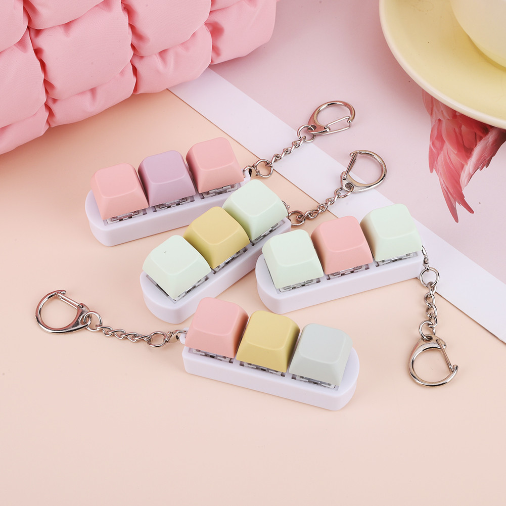 Keyboard Fidget Toy Fidget Clicker Key Switch Keychain Shaft Tester for ...