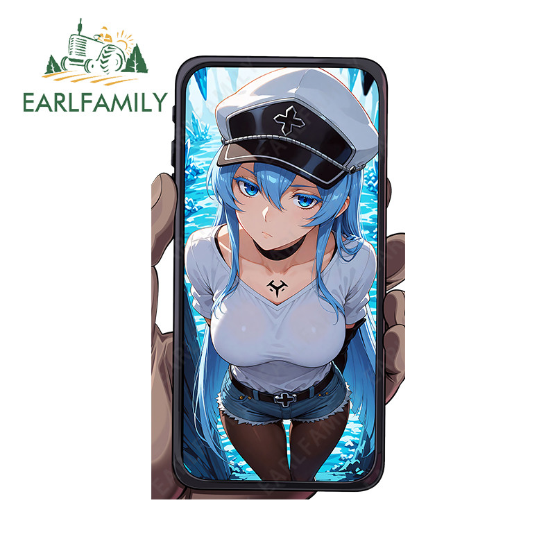 EARLFAMILY Esdeath Akame Ga Kill Car Sticker Motorcycle Windows Helmet ...