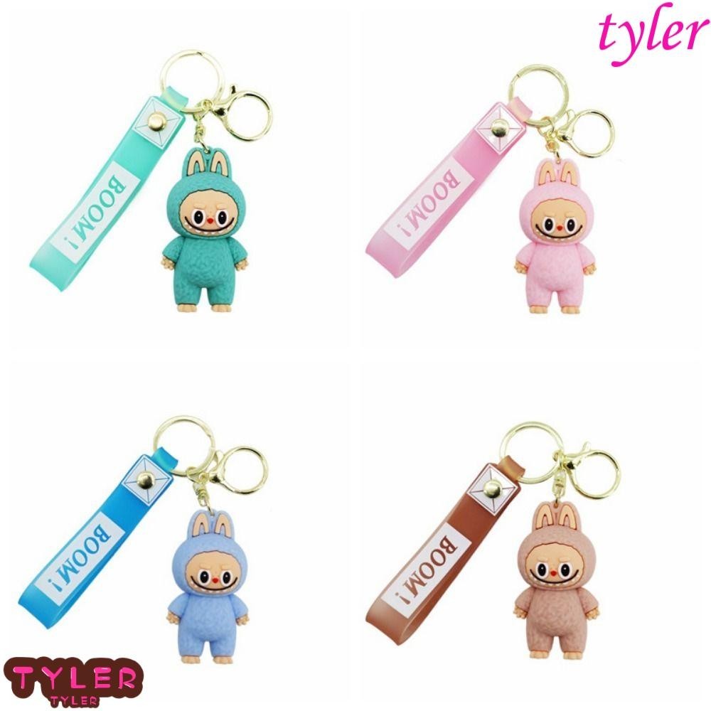 TYLER Labubu PVC Pendant, Anti-lost Cartoon Labubu Doll Keychain, Car ...