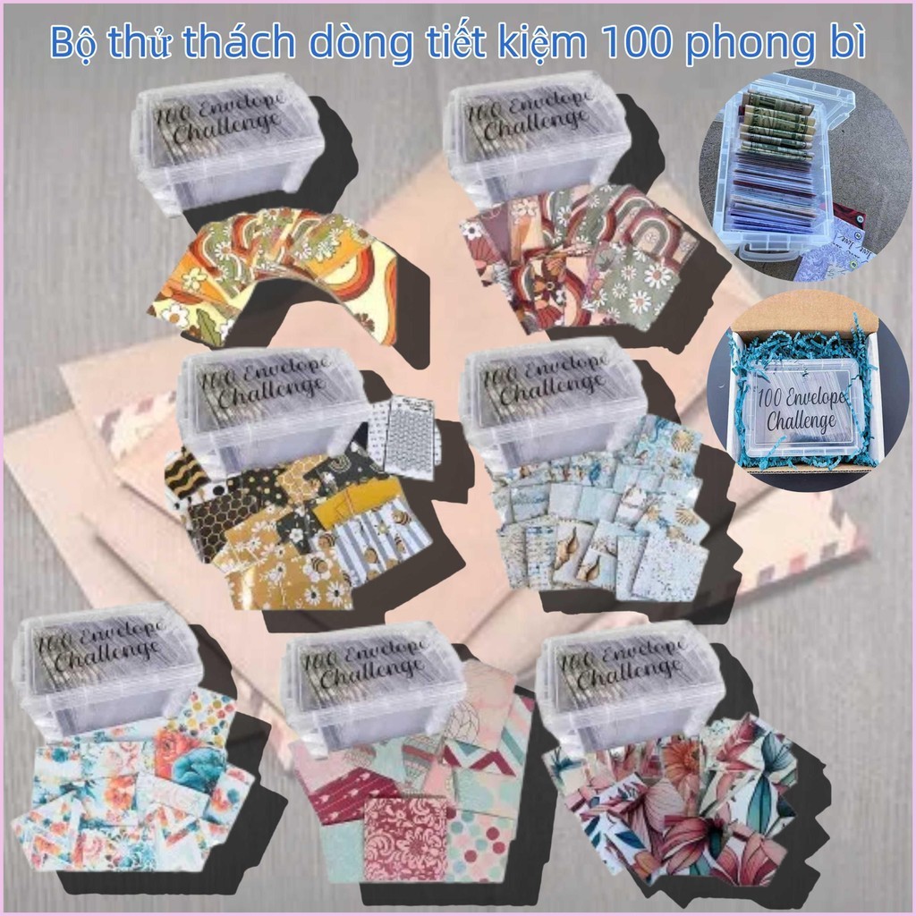 Paper Money Envelopes Saving Challenge 100 Money Saving Envelopes ...