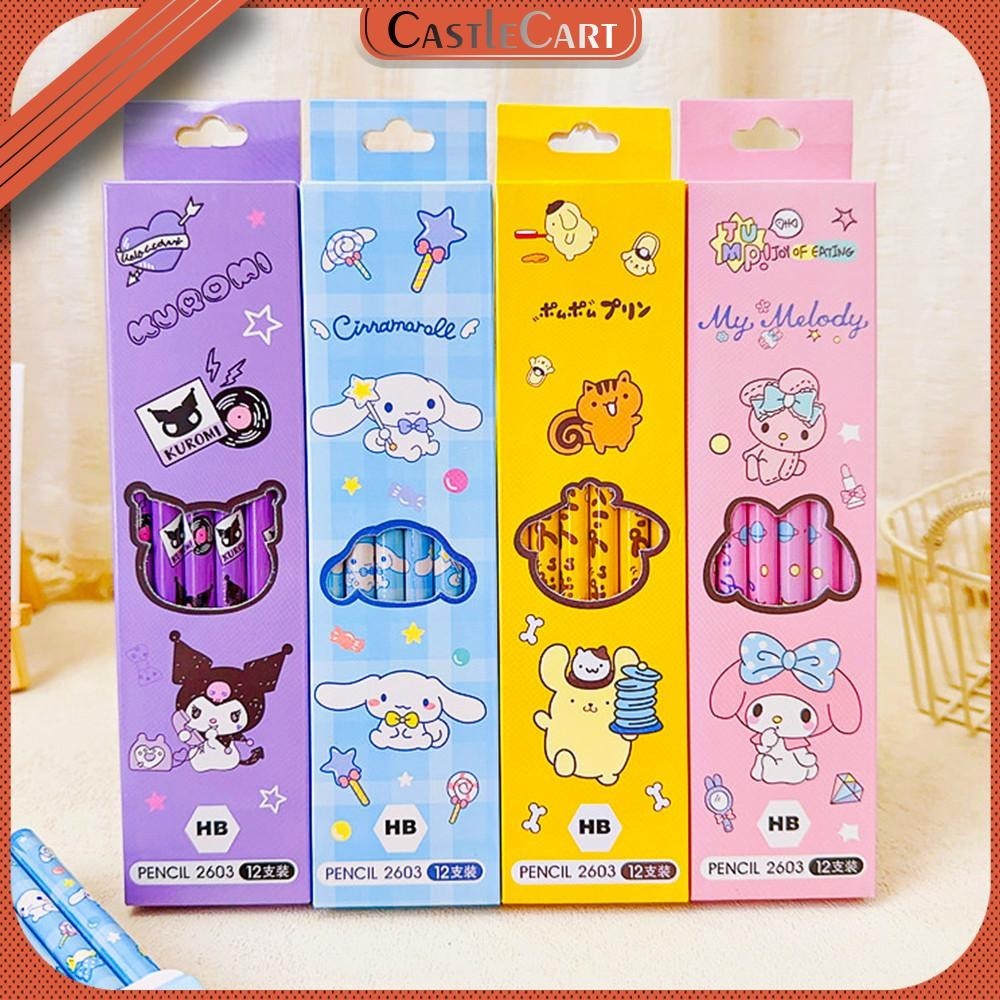 Sanrio Character HB Pencils (12 per box) Cinnamoroll My Melody ...