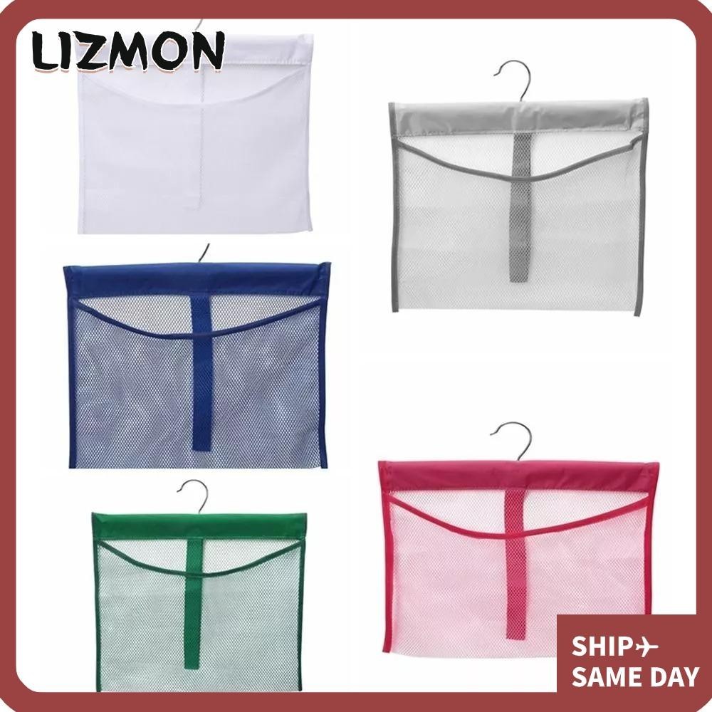 LIZMON Wall Hanging Mesh Pocket, Multipurpose Foldable Bath Storage ...