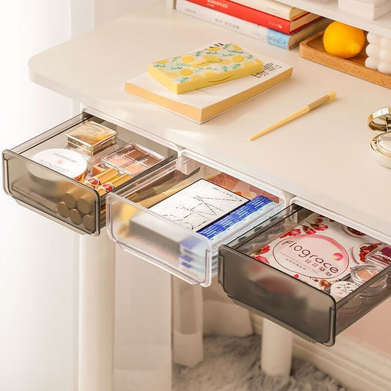 Invisible Storage Table Shelf Storage Box Undertable Drawer Large ...