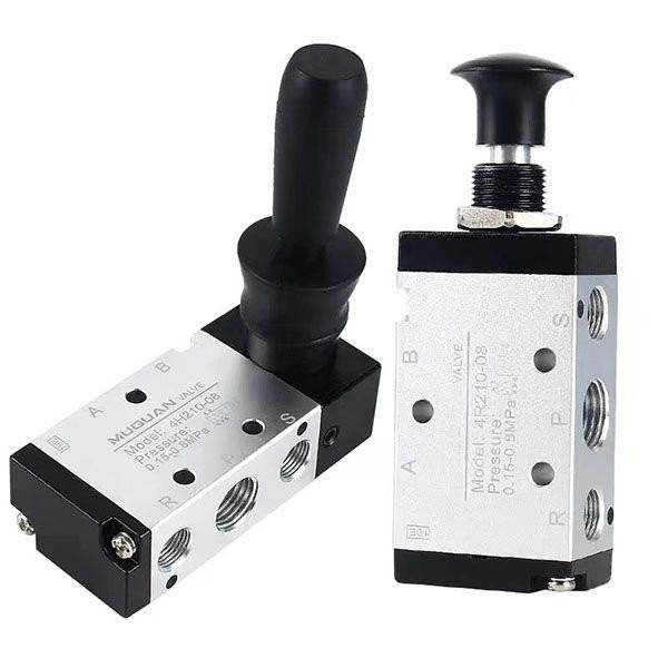 Pneumatic Hand-Operated Valves4H210-08 Hand Push Valve Hand Valve Air ...