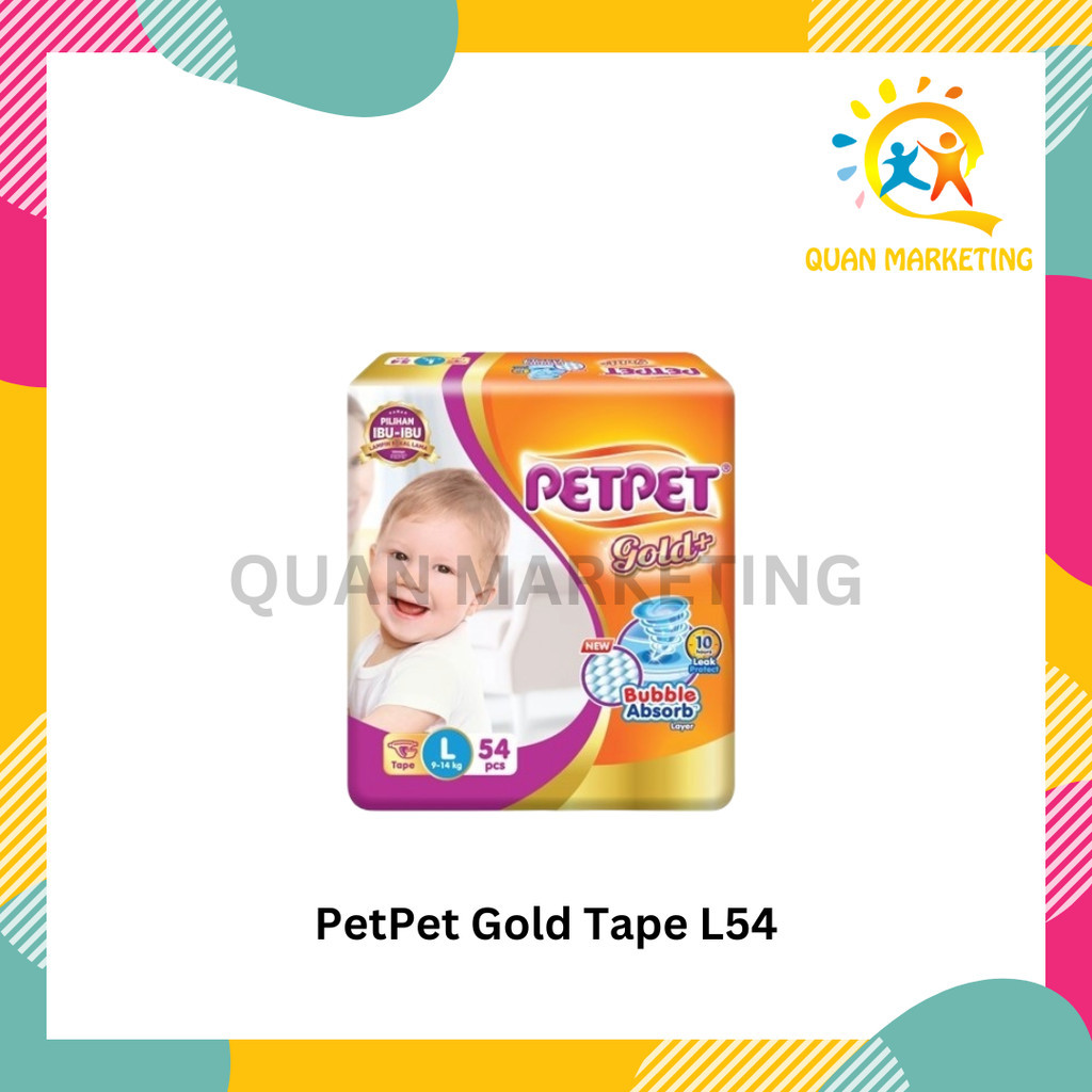 Petpet Tape Diaper Mega Pack - L54 (1 Pack) | Shopee Singapore