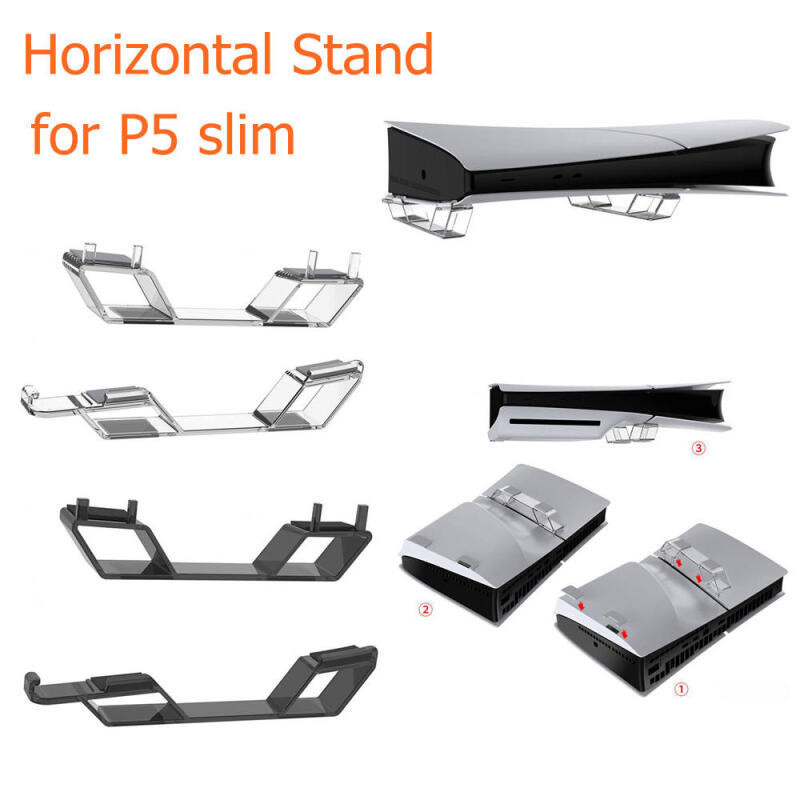 Stand for PS5 Slim Horizontal Transparent Stand Digital / Optical Drive ...