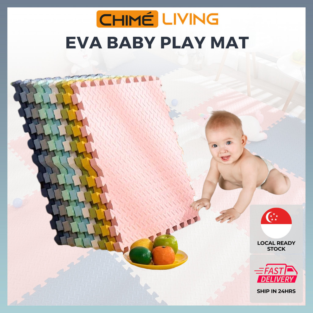 Thick Colorful EVA 60x60cm Baby Foam Puzzle Playmat | Double Side ...