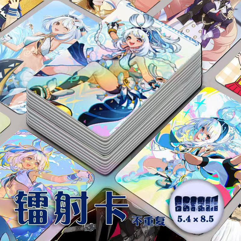 50 Pcs/set 原神Project Mualani Genshin Impact Natlan LOMO Cards 57x86mm ...