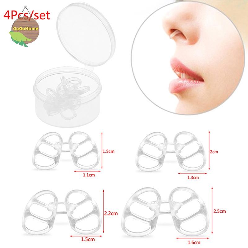 GOGO 4Pcs/box Anti Snoring Nasal Dilators Solution Anti Snore Nose Clip ...