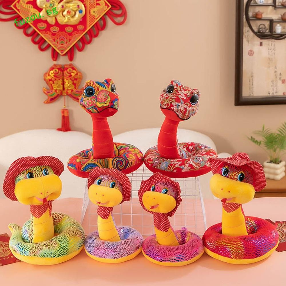FUZOU Snake Year Plush Toy, Happy New Year Chinese Style Wealth Snake ...