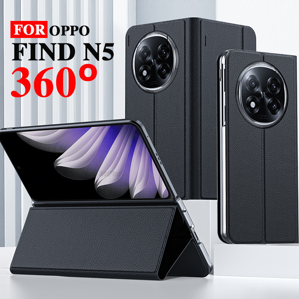 Leather Flip Cover For OPPO Find N5 Original Full Coverage Lens ...