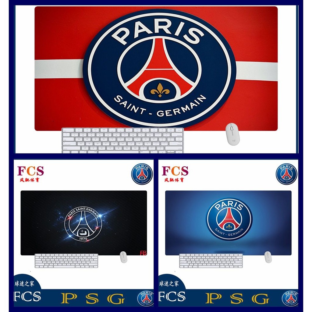 [Quick Shipment] FAjia Big Paris Team Logo Messi PSG Mouse Pad Sports ...