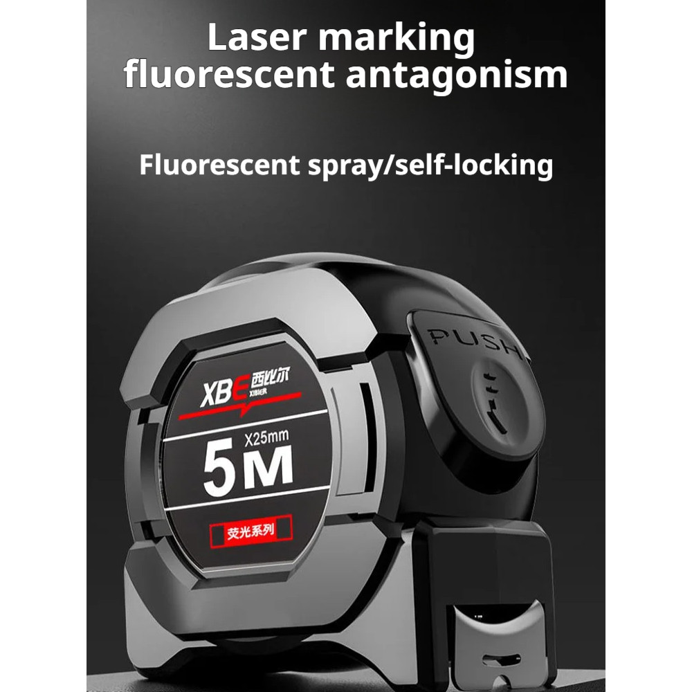 Black Gold Tape Measure High-Precision Self-Locking Gold Steel ...