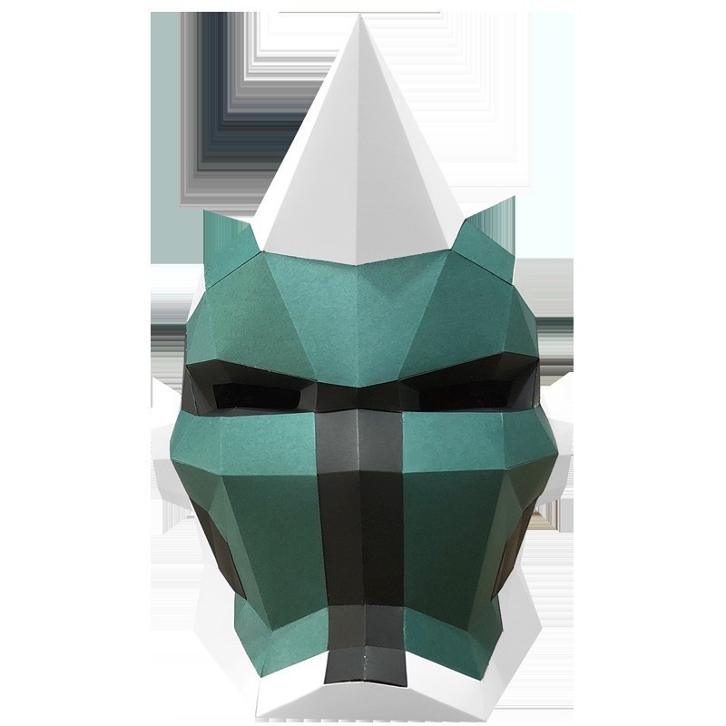 Momo K3 Two-Dimensional Mechanical Helmet Punk Paper Model Headgear ...