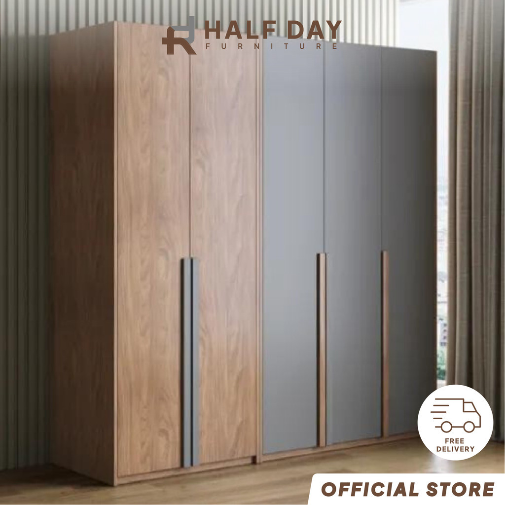 [Pre-order] Halfday - Nordic Wardrobe Cabinet with Doors | Simple ...