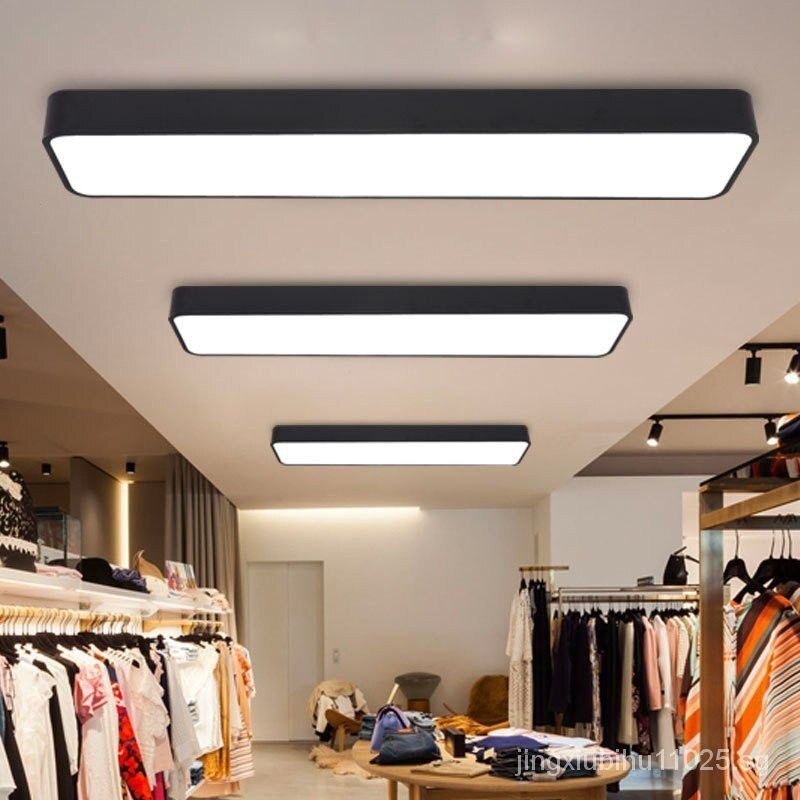 [in stock]Modern LED Ceiling Light Long Strip Industrial Chandelier ...