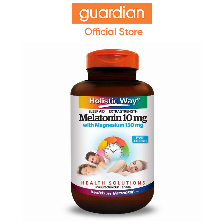Holistic Way Extra Strength Melatonin 10mg With Magnesium 150mg (30 ...