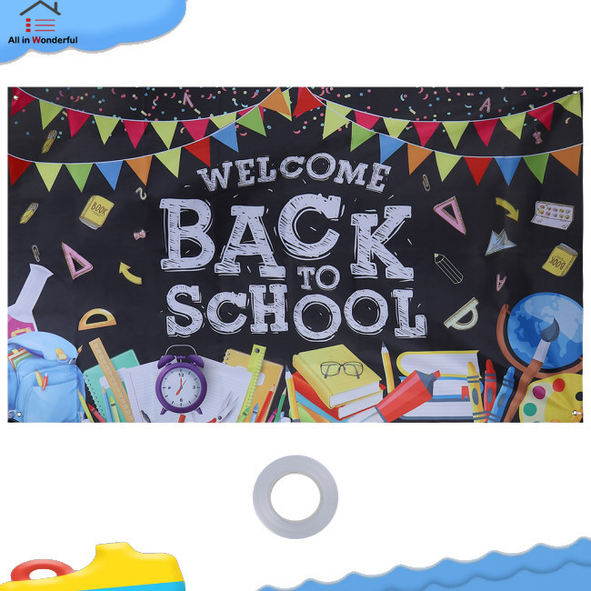 WONDER Welcome Back To School Banner 70 x 40 Inch First Day School ...