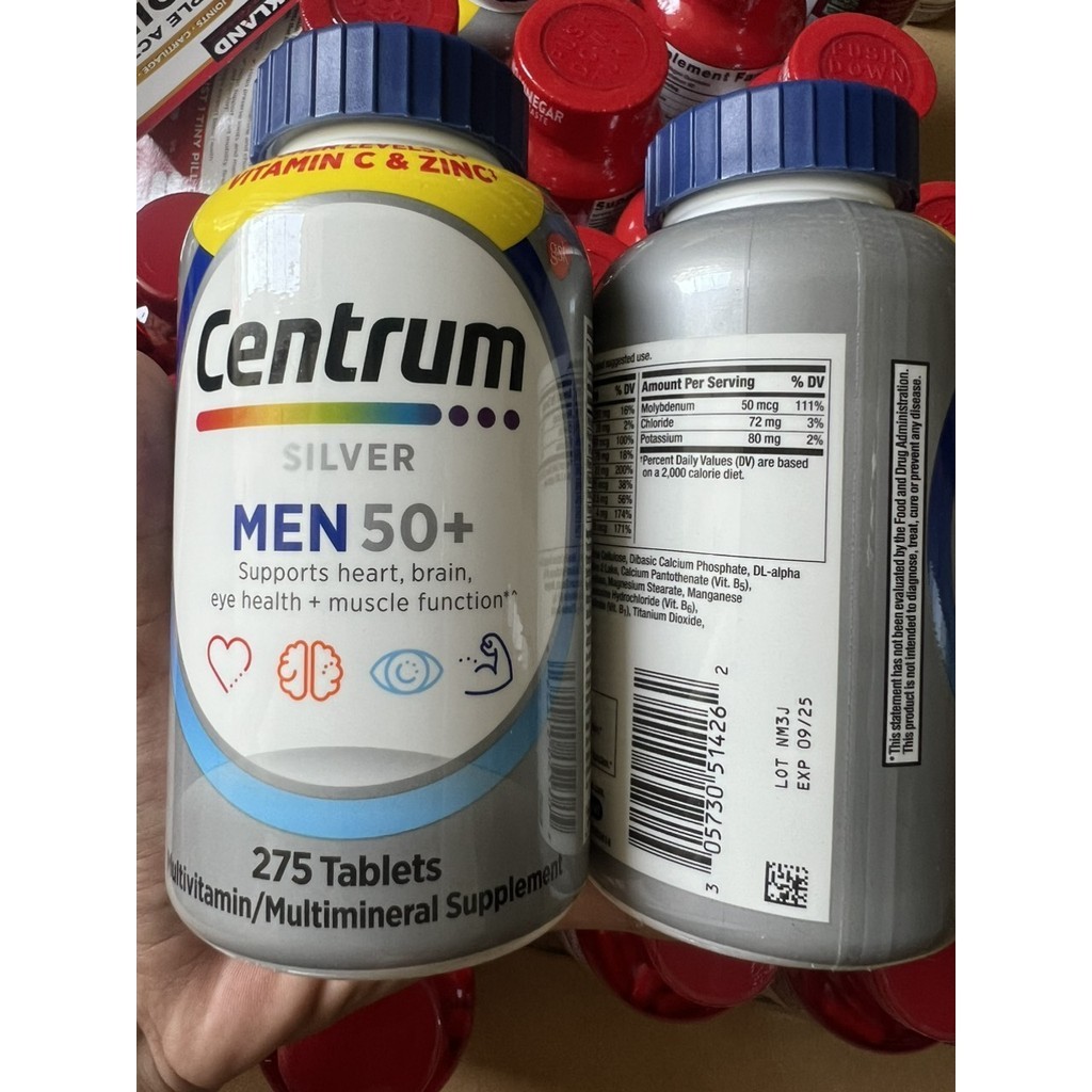 September 2025 Centrum Silver Ultra Men's 50+ multivitamin bottle of ...