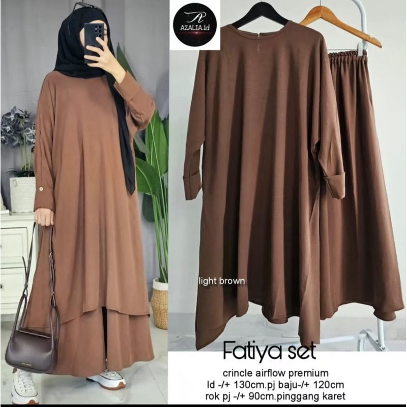 Pgmt • Fatiya Long Set Tunic XL Ld 110cm XXL Ld 130cm Women's One Set ...