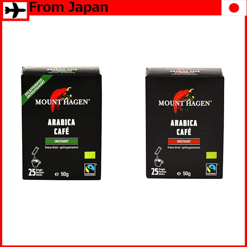 "Mount Hagen Organic Fair Trade Decaffeinated Instant Coffee Sticks ...