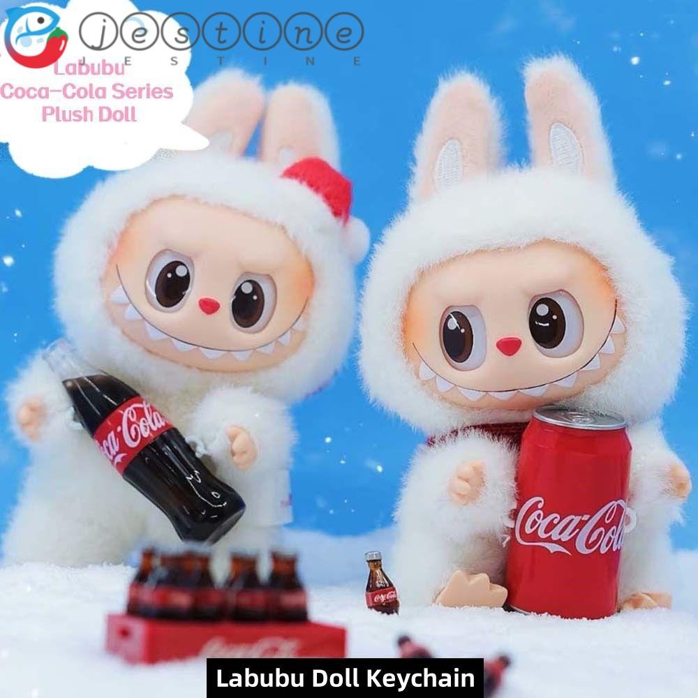 JESTINE Labubu Coca-Cola Series Plush Doll, Cartoon Pop Mart Keychain ...