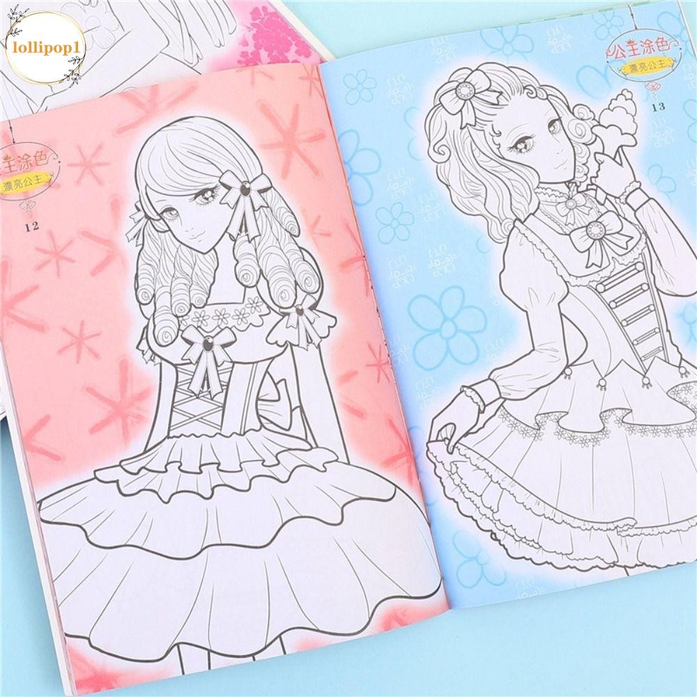 LOLLIPOP1 6 Books/Set Children Drawing Book, Practice Tracing Painting ...