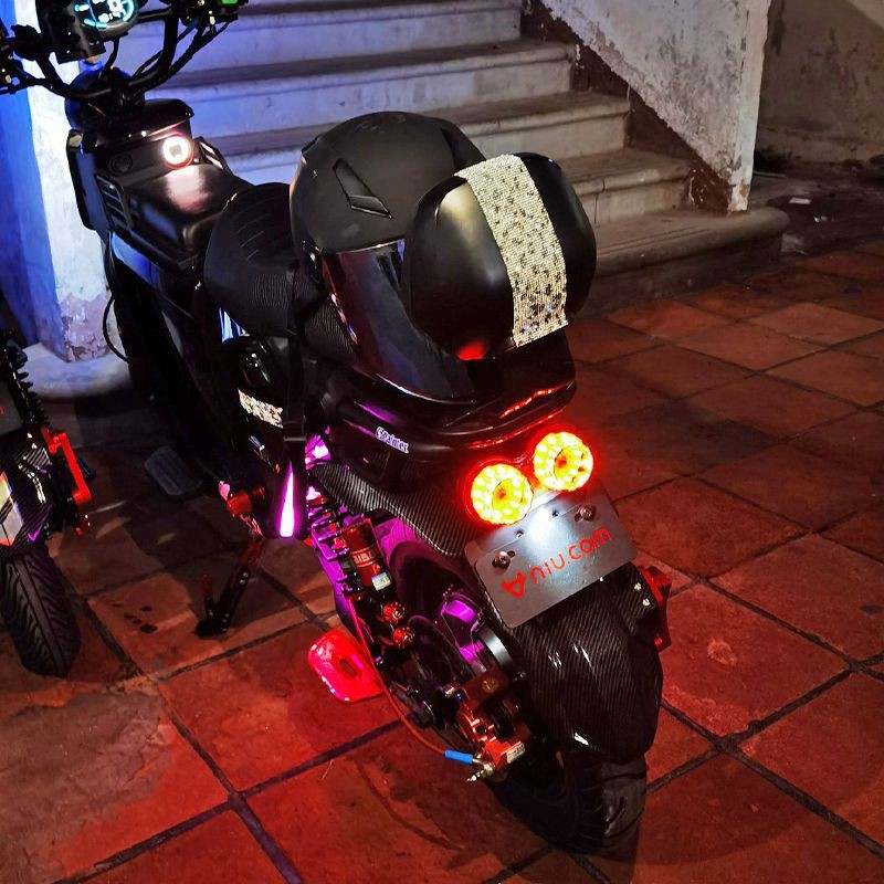 Motorcycle Electric Vehicle Modified Multifunctional LED Brake Light ...