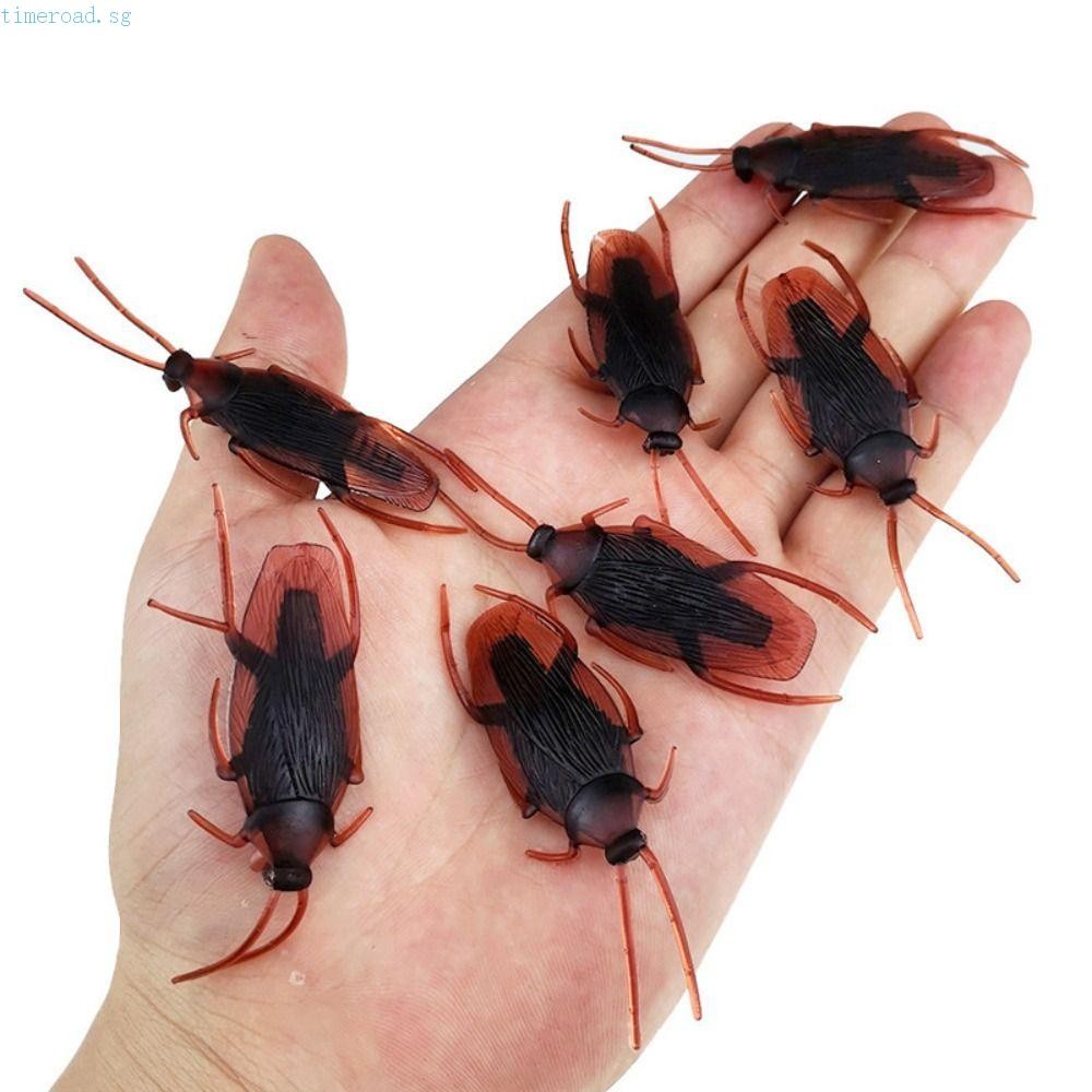 TIMEROAD 50pcs Simulation Cockroach Toys, Lifelike Trick Fake Cockroach ...