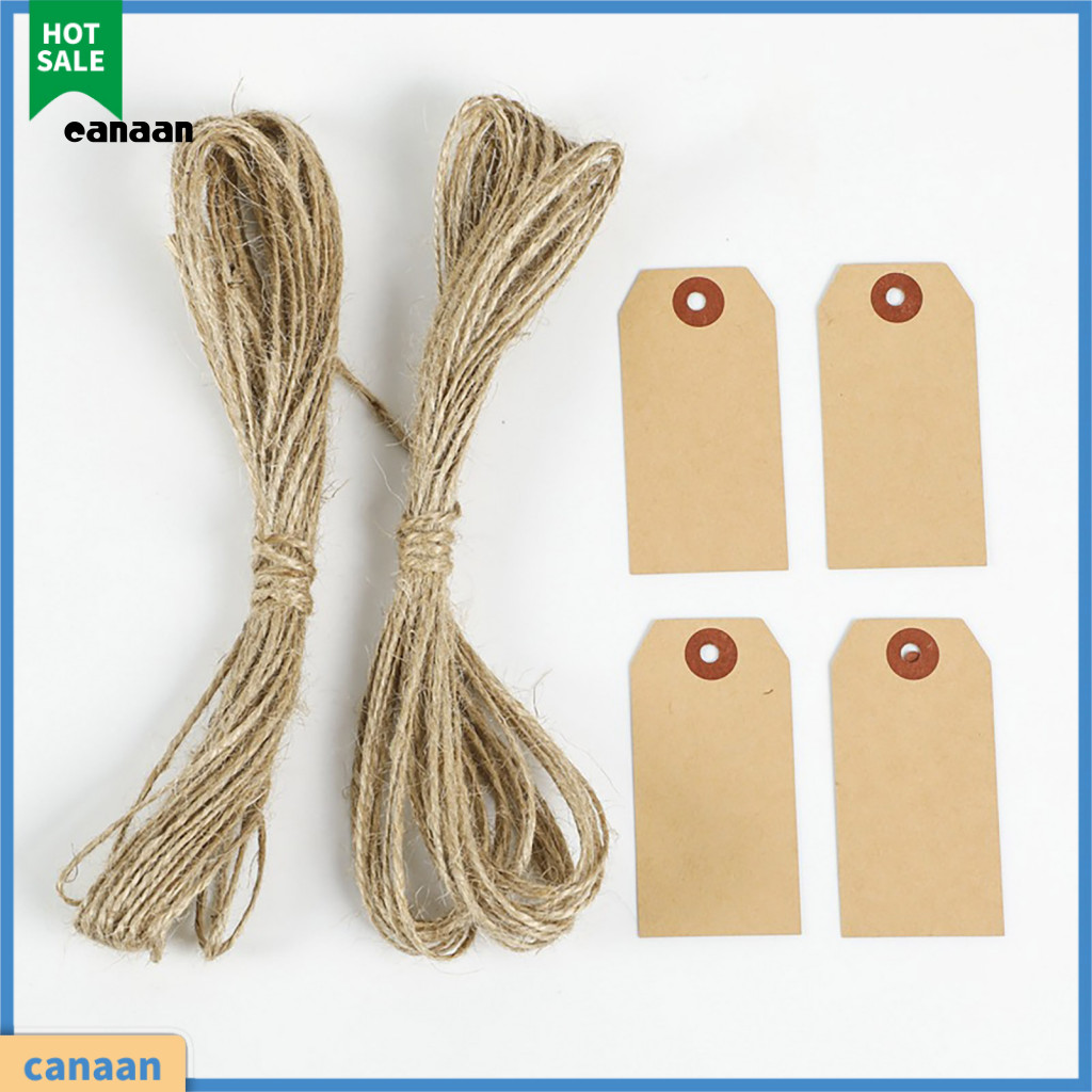 canaan| Non-toxic Kraft Paper Labels Kraft Paper Labels with String 100 ...