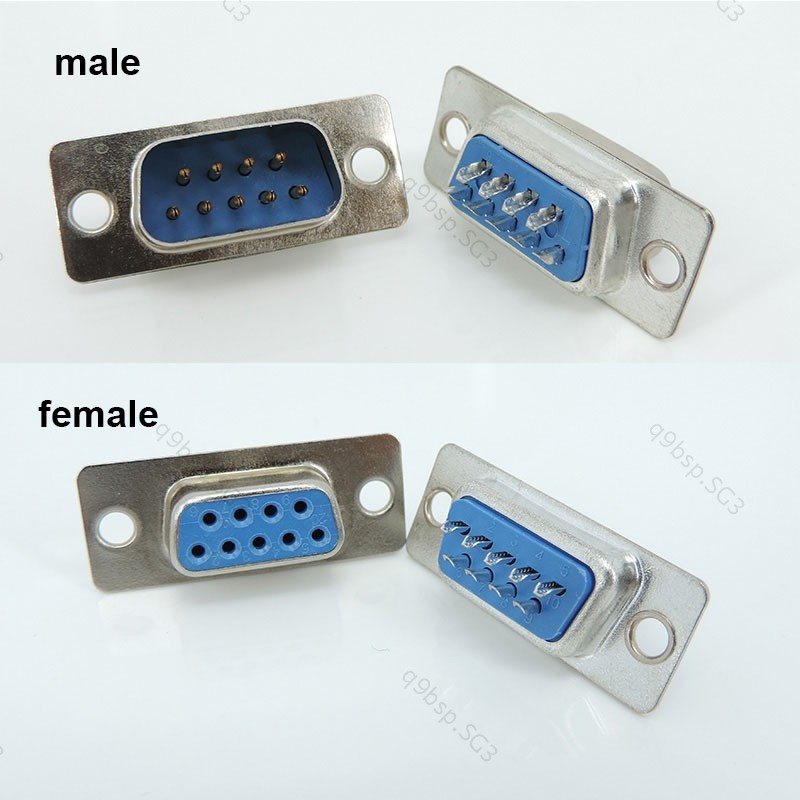 9 pin 9 core DB9 male female connector head Wire bonding type RS232 ...