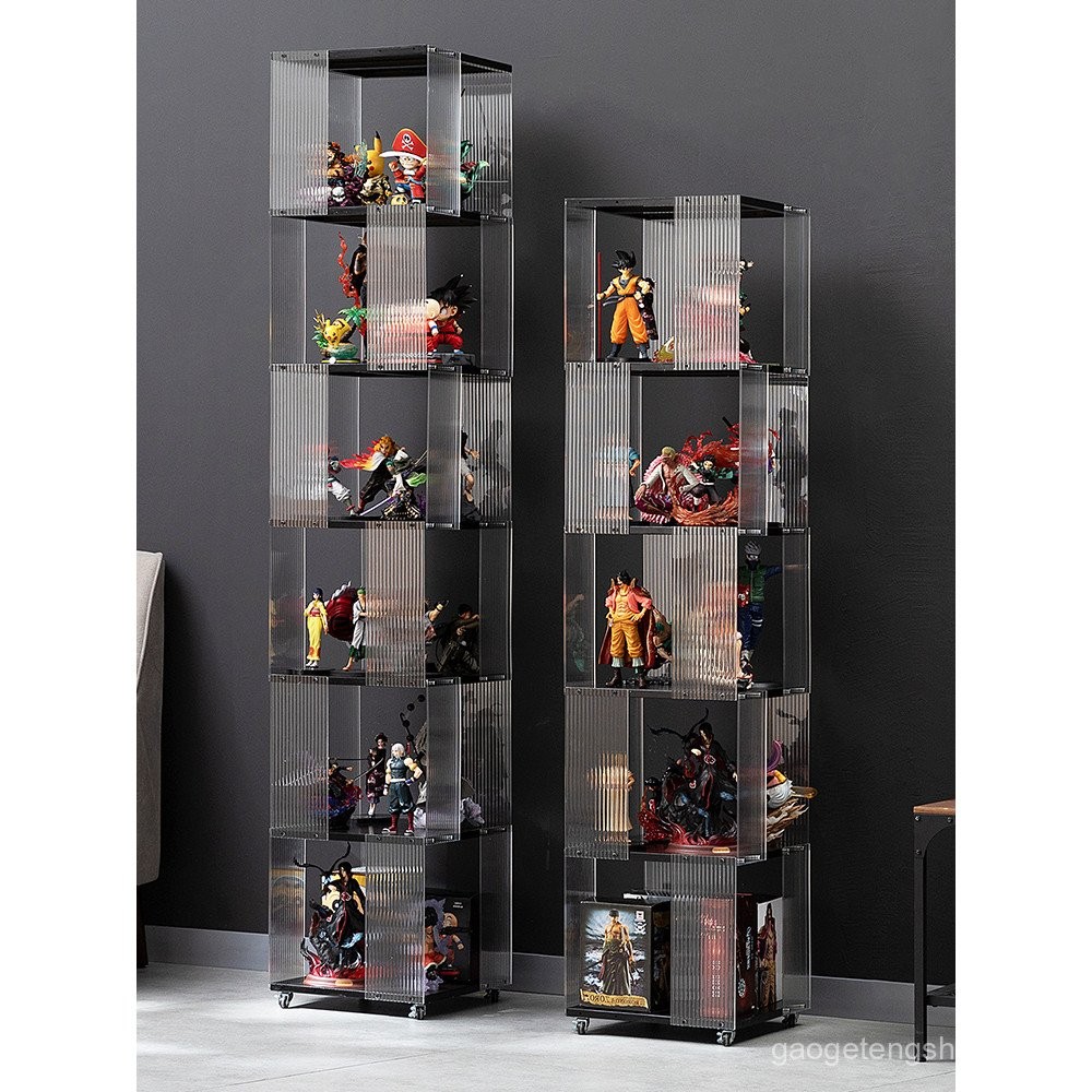 Rotating Display Cabinet for Figurines, Acrylic Display Stand for Lego ...